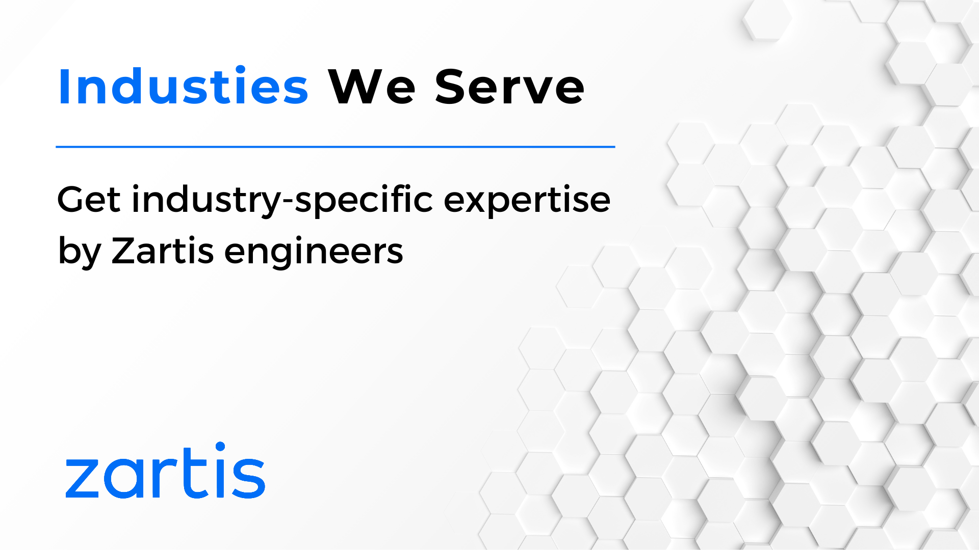 Industies We Serve | Software Development Services | Zartis